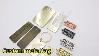 Heavy duty hanging logo tag