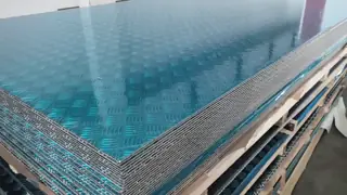 China Embossed Aluminum Diamond Sheet 1050 1060 3003 5052 5754 Patterned Plate 0.25-4.5mm Thickness 500-2000mm Width for sale