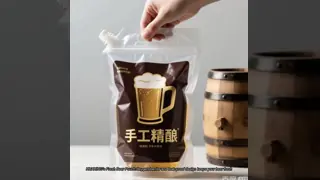 Oxygen Barrier & Leak Proof Fresh Beer Pouch with Customizable Printing for Liquid Packaging