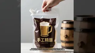 Oxygen Barrier & Leak Proof Fresh Beer Pouch with Customizable Printing for Liquid Packaging