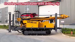 China 1000-meter high-efficiency telescopic tower hydraulic-driven mobile water well drilling rig for sale