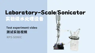 ultrasonic lab scale continuously machine
