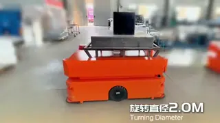 China Servo Motor Chain-type Mobile AGV with Electromagnetic Brake System and 360-degree Spin In Place for sale