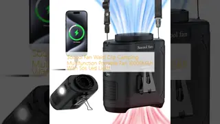 China Socool Fan Waist Clip Camping Multifunction Portable Fan 10000MAh With Sos Led Light for sale