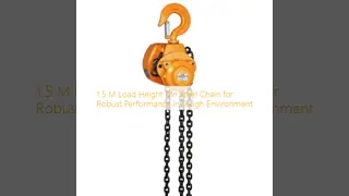 1.5 Ton Lever Hoist Yellow