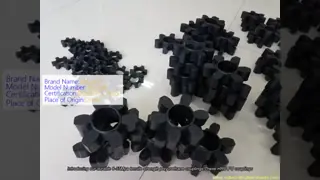 8 - 55Mpa Tensile Strength Polyurethane Coupling , HRC PU Coupling,Black Color