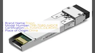 China TPB-TG80-54DCR SFP+ 10.3Gbps 80km BIDI Transceiver 1550nm/1490nm Single LC Fiber for sale