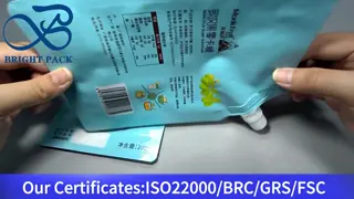 stand up spout pouch for monk fruit sugar 200g
