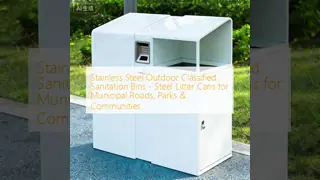 Outdoor Stainless Steel Litter Bins