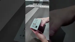Compact 76.8Wh Portable Power Station with 12V DC Appliance Power and Solar Input Showcase