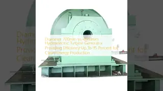 China 700mm to 4000mm Diameter Hydro Turbine Generator with Up To 95% Efficiency and Forged Steel Shaft for Clean Energy Production for sale