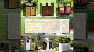 Outdoor Trash Bin Rust Proof