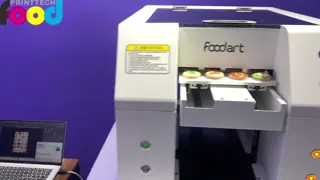 China HD Flatbed Edible Paper Printer For Cake Topper Pastries Marshmallows Customized for sale
