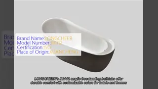Modern Acrylic Free Standing Bathtubs crafted from durable acrylic material with customizable color options for hotel and home