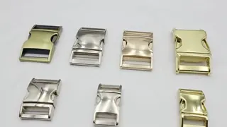 China Silver Metal Bag Lock 20mm Dog Collar Quick Release Buckle OEM ODM for sale