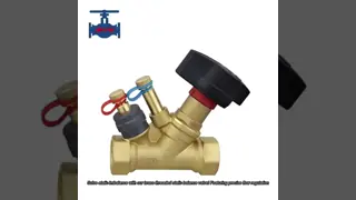China Brass Static Balance Valve with Threaded Connection and ISO9001 Certification for HVAC Systems for sale