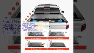 China Manual Pickup Truck Bed Covers Aluminum Hard Retractable Tonneau Cover For Ford for sale