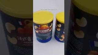 Airtight Paper Can Packaging for Nuts and Snacks
