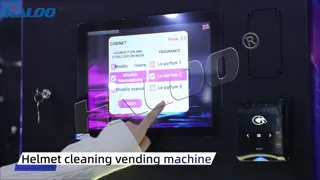 China Haloo Vending Machine Maquina Outdoor Motorcycle Helmet Clean Machine Helmet Cleaning Vendo Machine Helmet Cleaning Machines for sale