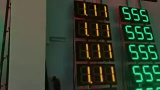 China WATERPROOF RF CONTROLLER LED GAS PRICE SIGN WITH IRON / ALUMINUM CABINET for sale