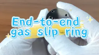 China 2-channel end-in/end-out pneumatic rotary slip ring with no through hole and M5 connector for compact equipment for sale