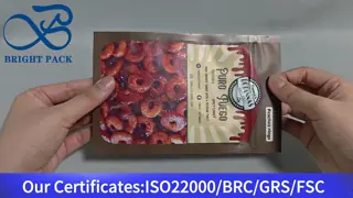 brown stand up ziplock pouch for spicy candy