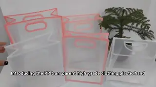PP transparent high-grade clothing plastic hand bag