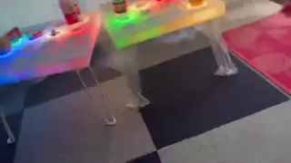 China New Ergonomic Children's Learning Desk with Led Color Change Kids Home Furniture Study Table and Chair Set for Child for sale