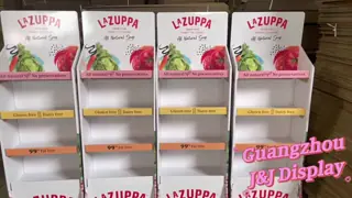 China Corrugated Cardboard Retail Display Dump Bin Foldable Powder Coated for sale