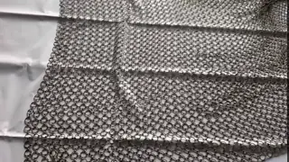 China Stainless Steel Ring Mesh Chainmail Curtain 0.5-2.0mm Wire 9.6m Width for Architecture for sale