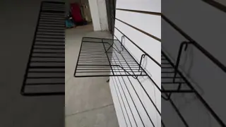 China SHELF WITH FRONT LIP -BLACK - GRID / SW for sale