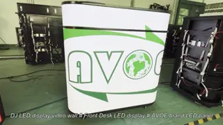 China DJ Booth Front LED Video Desk with GOB LED Display Flight Case Pack P1.86 P2 P2.5 for sale