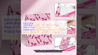 China Pink Bow Design Pack Bubble Mailing Bag Waterproof Tear Resistant Padded Envelopes for Small Business Shipping for sale