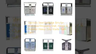 Heavy Duty Stainless Steel Trash Cans