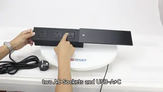 Clean Desk Power Hub USB Network