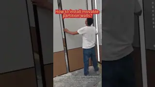 China White Portable Office Room Divider Folding Office Space Dividers On Wheels for sale