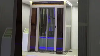 China Panoramic Traction Home Elevator | Elegant Center-Opening Lift for sale