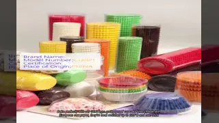 38*21mm  Greaseproof Cupcake Liners ( European Raw Paper ) With Heat Tolerance Up To 220°C