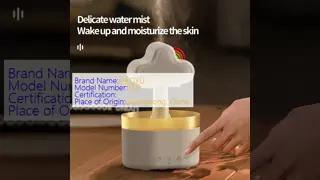 Mushroom Rain Cloud Humidifier 7 Color LED
