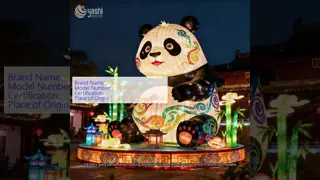 China Traditional Chinese Outdoor Lanterns for Spring and Lantern Festivals - Giant Animal Lanterns, Panda Design for sale