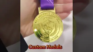 China Double-sided Soft Enamel Custom Sports Medal with Custom Ribbon for Running Events for sale
