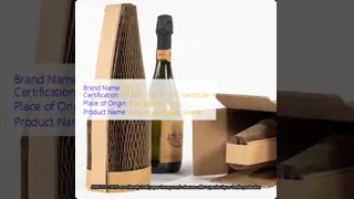 China Kraft Paper Honeycomb Paper Sleeve Packaging 100% Eco-friendly for Liquor Bottle Packaging for sale
