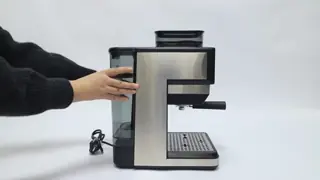 Commercial Espresso Coffee Maker with Built-in Grinder | 20 Bar High Pressure for Cafe