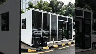 China Custom Outdoor Trash Can with Steel Plate Spraying Built-in Charcoal Filter and Non-slip Rubber Feet for sale