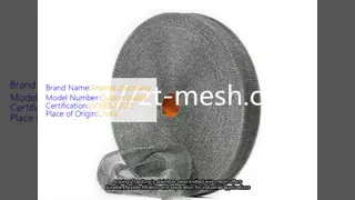 Stainless Steel Knitted Wire Mesh Durable Flexible Metal Mesh for Industrial Filtration and Separation Applications