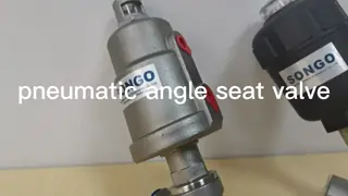 China Pneumatic Angle Seat Valve Y Type SS304 Double Acting NPT Thread 16bar Shut Off Valve for sale