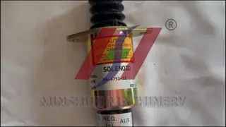 SA-4752-12 Fuel Shut Off Solenoid Valve 12V Excavator Fuel Shut-Off Solenoid Valve