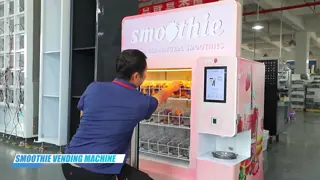 China 24-Hour Semi-Automatic Smoothie Vending Machine with 10.1-Inch Touchscreen for Convenience Stores, Office Buildings, and More for sale