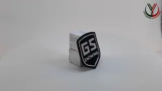 View 2mm Silver TPU Embossed Patches OEKO Black 3D Suede Label Demo