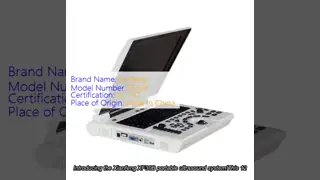 Li Battery 3000MAH Portable Diagnostic Ultrasound System USG TGC Control 12.1 Inch